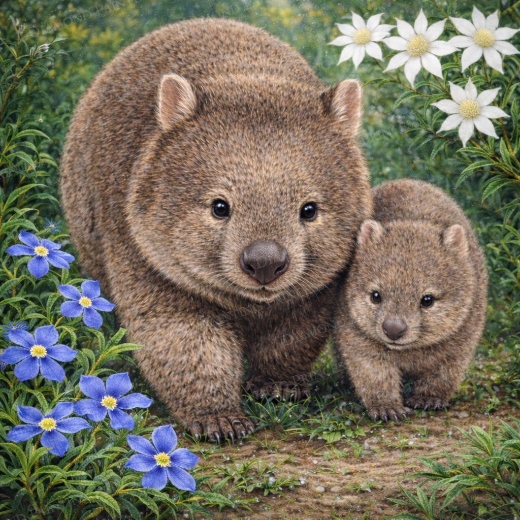 Wombat Walk – Diamond Painting Princess